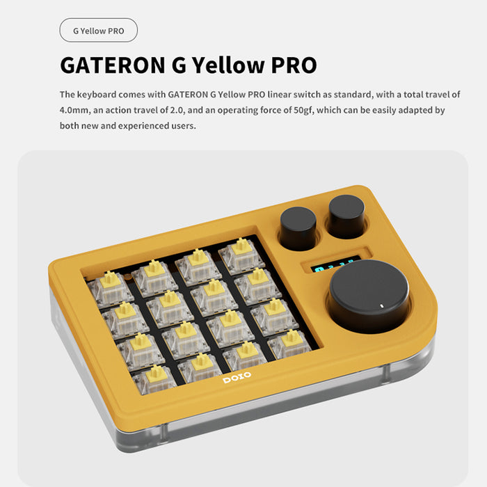 DOIO KB16B-02 Macro Keyboard Updated Macro Pad - WhatGeek