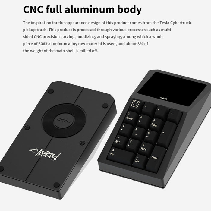 DOIO KB17-B01 QMK/VIA Macro Keyboard Dual-mode Mechanical Keyboard Kit ...