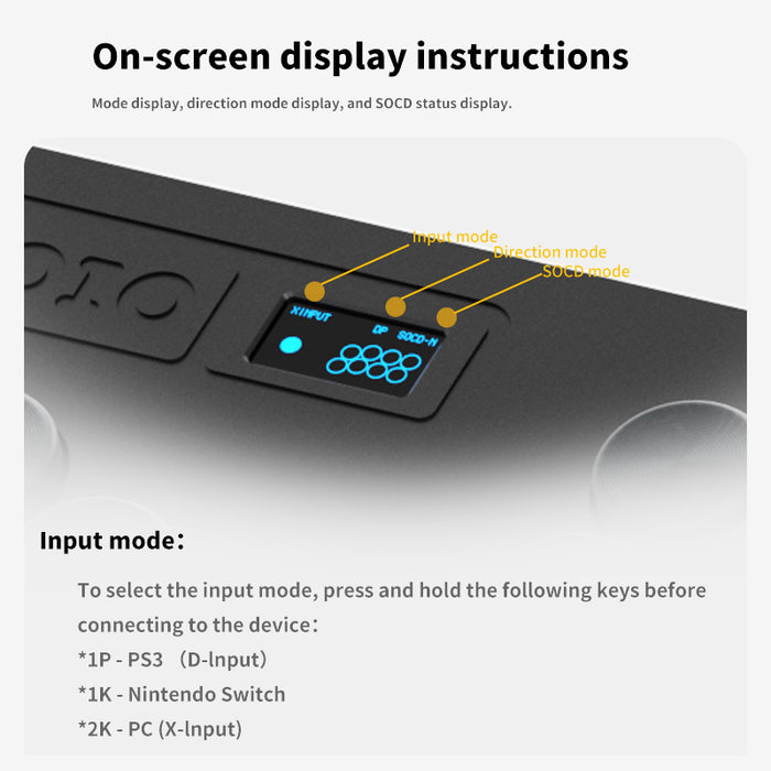 DOIO KBGM-H05 HITBOX A4 Size Multi-Key Game Keyboard PS5 Support - WhatGeek