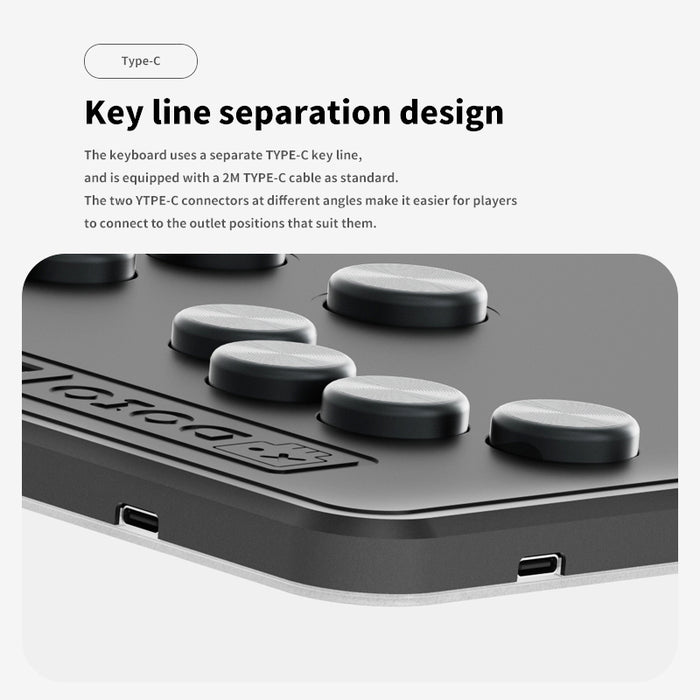 DOIO KBGM-H05 HITBOX A4 Size Multi-Key Game Keyboard PS5 Support - WhatGeek