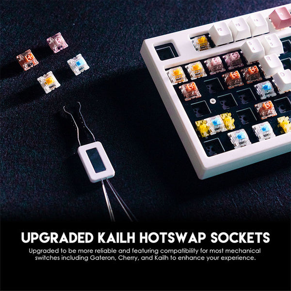 FANTECH MAXFIT81 MK910 Wireless Barebone DIY Kit With OLED Screen ...