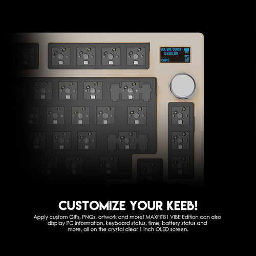 FANTECH MAXFIT81 MK910 Wireless Barebone DIY Kit With OLED Screen ...