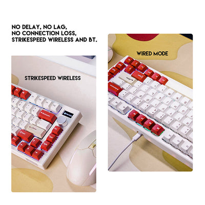 FANTECH MAXFIT81 MK910 Wireless Barebone DIY Kit With OLED Screen ...