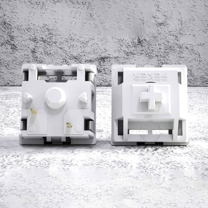 FEKER Marble White Linear Switches Creamy - WhatGeek