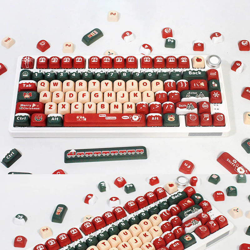 FL·ESPORTS Merry Christmas Keycap Set MOA Profile 130 Keys - WhatGeek