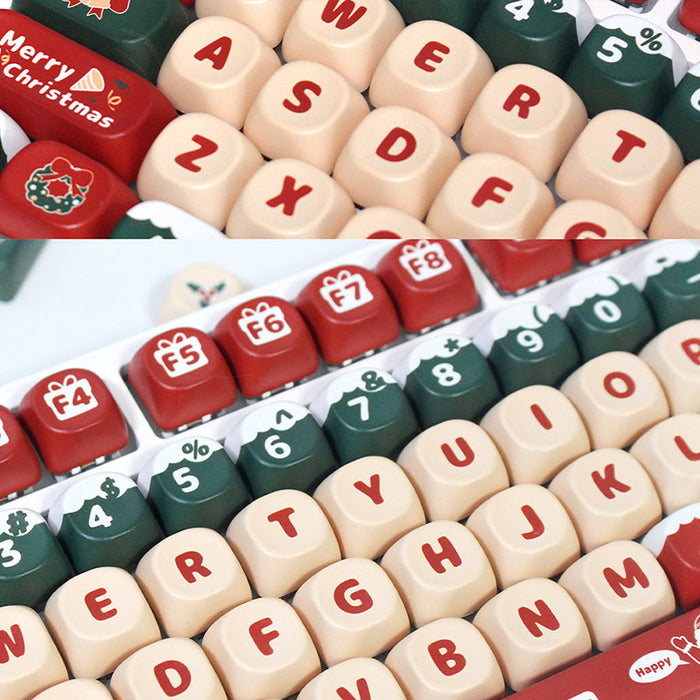 FL·ESPORTS Merry Christmas Keycap Set MOA Profile 130 Keys - WhatGeek