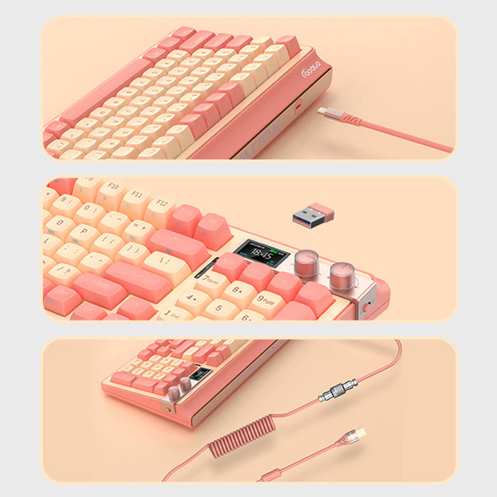 FOPATO H98 Wireless Mechanical Keyboard With TFT Screen - WhatGeek