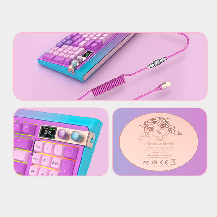 FOPATO H98 Wireless Mechanical Keyboard With TFT Screen - WhatGeek