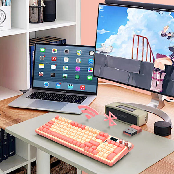 FOPATO H98 Wireless Mechanical Keyboard With TFT Screen - WhatGeek