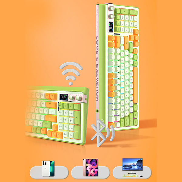 FOPATO H98 Wireless Mechanical Keyboard With TFT Screen - WhatGeek