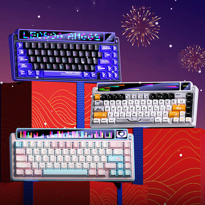 LEOBOG AMG65 Tri-mode Mechanical Keyboard LED Intelligent Screen - WhatGeek