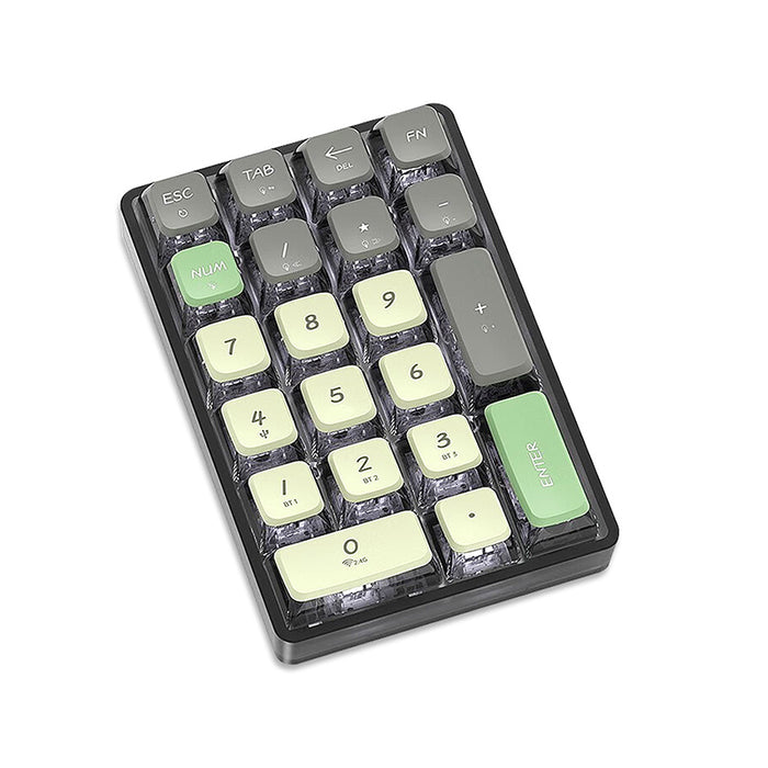 LEOBOG K21 Pudding Keycaps Wireless Number Pad - WhatGeek
