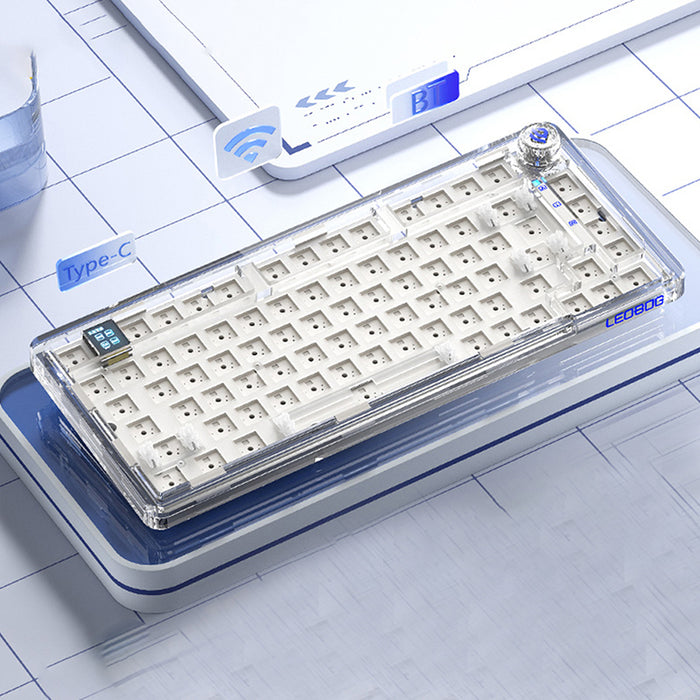 LEOBOG K81 Pro Transparent Wireless DIY Keyboard Kit - WhatGeek