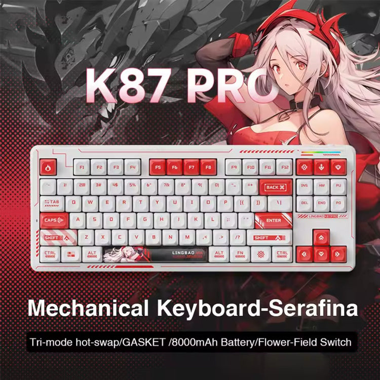 LINGBAO K87 PRO Wireless Mechanical Keyboard - WhatGeek