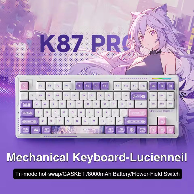 LINGBAO K87 PRO Wireless Mechanical Keyboard - WhatGeek