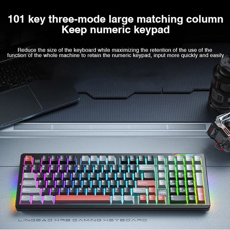 LINGBAO K98 Anime Wireless Mechanical Keyboard Ellinia & Lucynirel ...