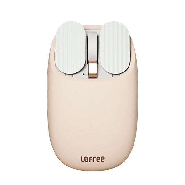 LOFREE Wavy Chips Milk Tea Dual-Mode Wireless Mouse - WhatGeek
