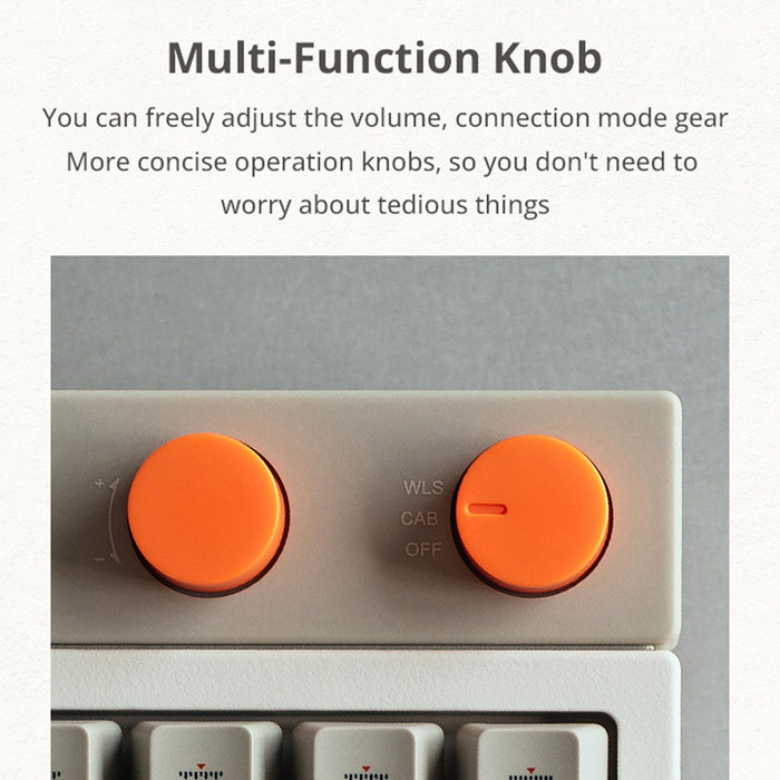 Lofree Block 98 Retro Wireless Mechanical Keyboard - WhatGeek