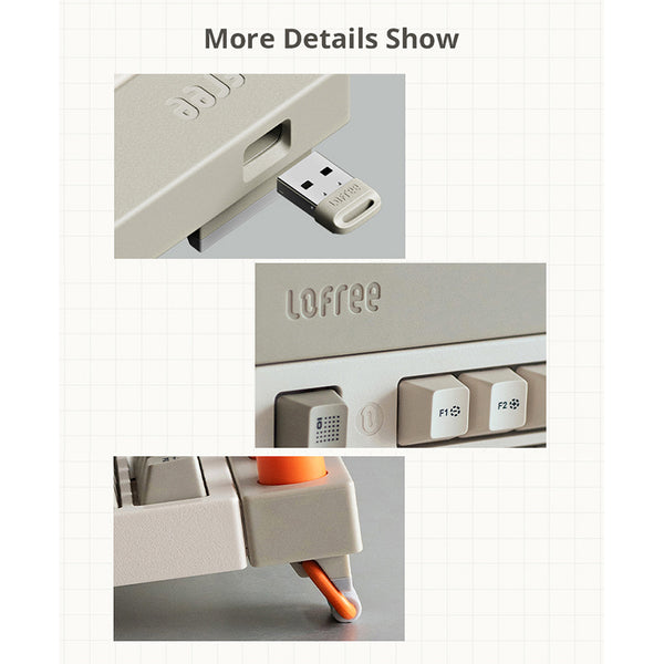 Teclado mecánico inalámbrico retro Lofree Block 98 - WhatGeek