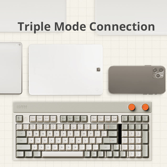 Lofree Block 98 Retro Wireless Mechanical Keyboard - WhatGeek