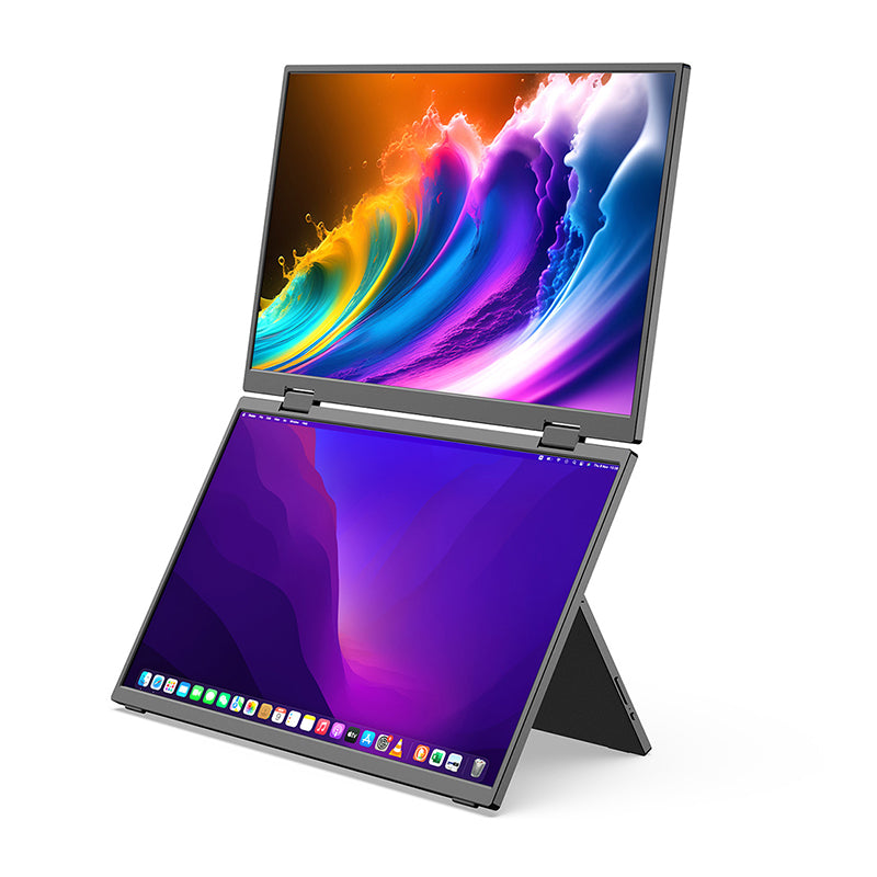 MINIX SF15 15.6" Foldable Portable Dual-Screen Monitor - WhatGeek