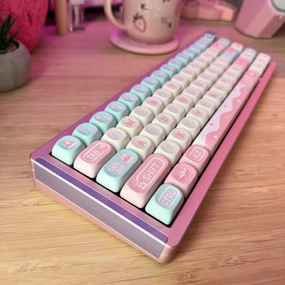 MONKA 6067 Aluminum Wired Keyboard DIY Kit - WhatGeek