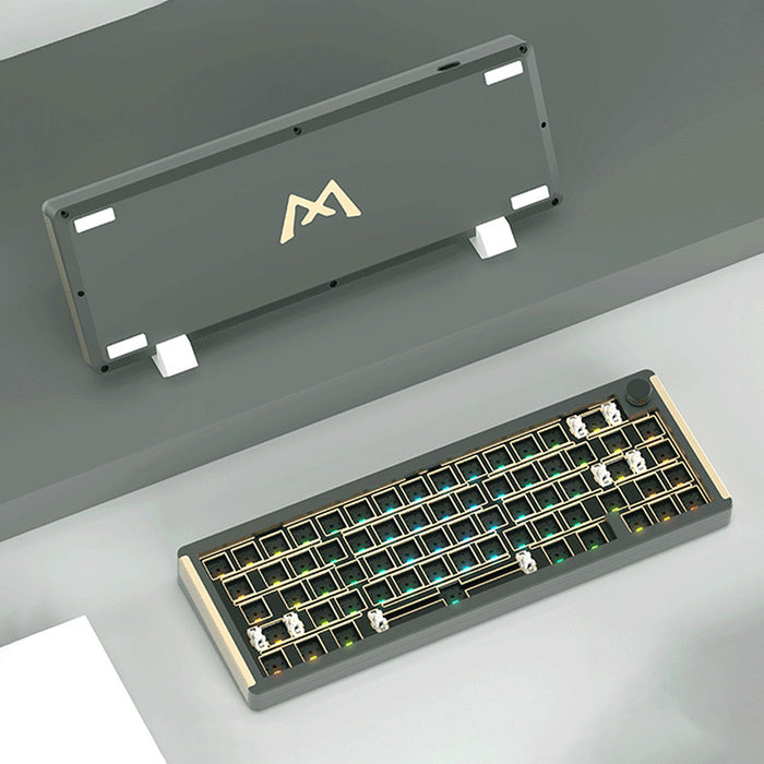 MONKA 6067 Aluminum Wired Keyboard DIY Kit - WhatGeek