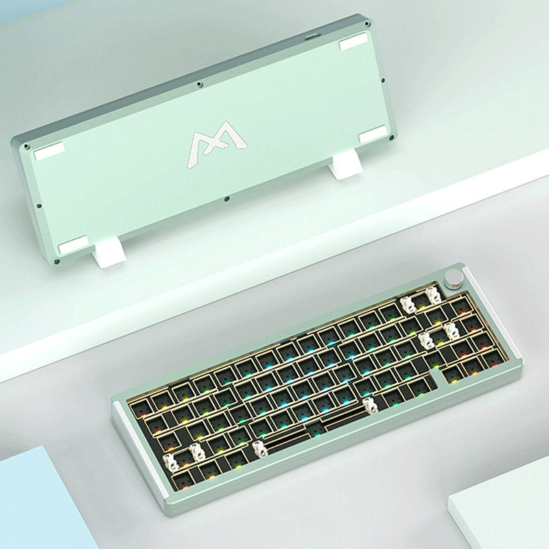 MONKA 6067 Aluminum Wired Keyboard DIY Kit - WhatGeek