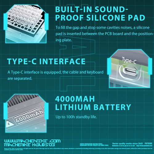 Machenike KT68 Smart Screen Hot-Swap Mechanical Keyboard - WhatGeek