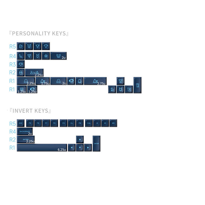 MonsGeek x AKKO Neon Dye-Subbed PBT MDA Profile Keycaps 227 Keys - WhatGeek