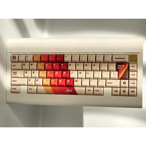 Music Vintage Keycaps and Large Mouse Pad Set - WhatGeek