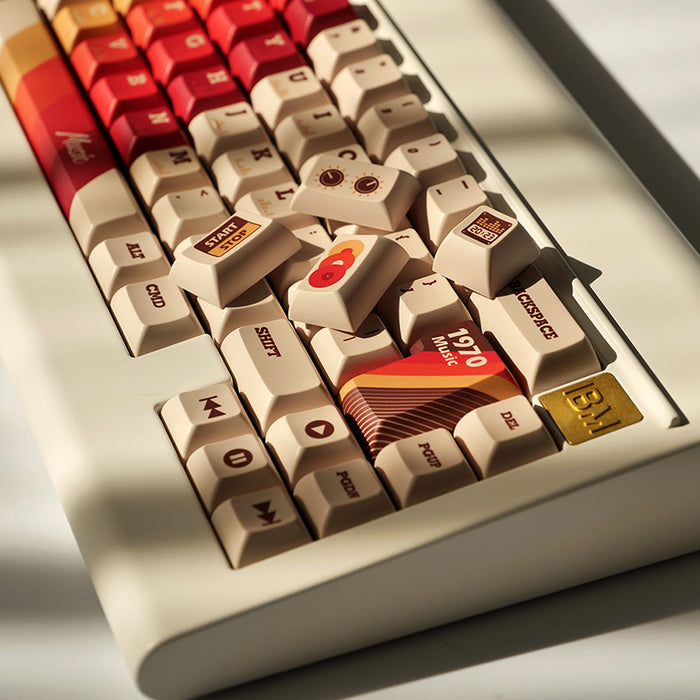 Music Vintage Keycaps and Large Mouse Pad Set - WhatGeek