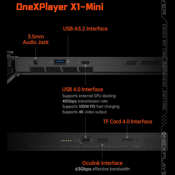 One Netbook OneXPlayer X1 Mini 8840U 144Hz 3-in-1 8.8" Screen Handheld ...