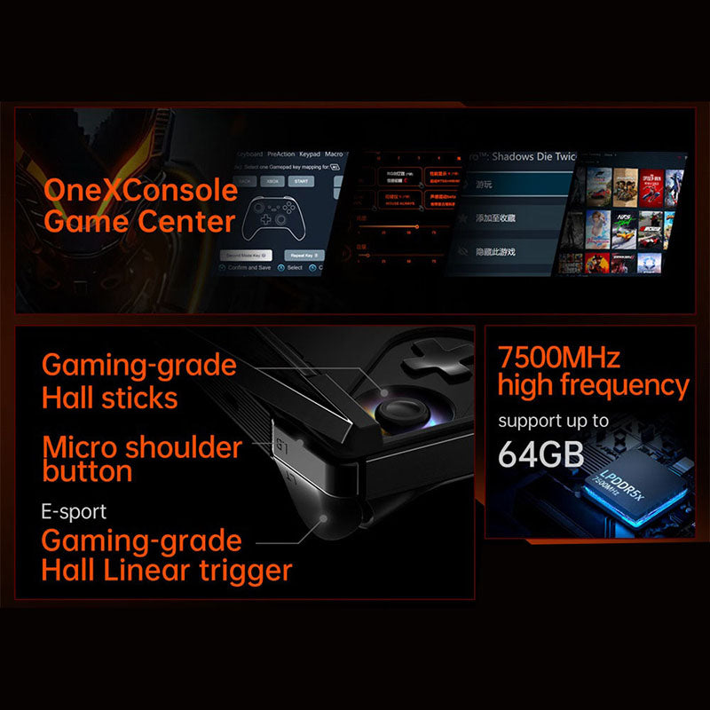 One Netbook OneXPlayer G1 Handheld Gaming PC AMD Ryzen AI 9 with ...