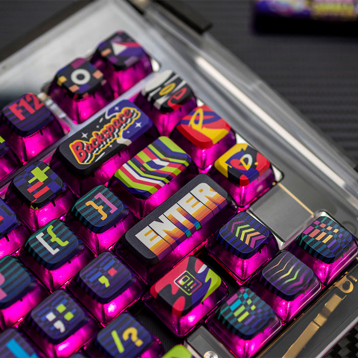 PIIFOX Neon Party ASA Profile Keycap Set 132 Keys - WhatGeek