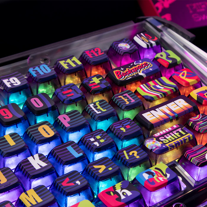 PIIFOX Neon Party ASA Profile Keycap Set 132 Keys - WhatGeek