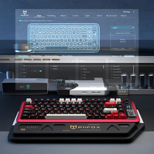 PIIFOX Walker75 Triple-Mode Magnetic Switch Mechanical Keyboard - WhatGeek