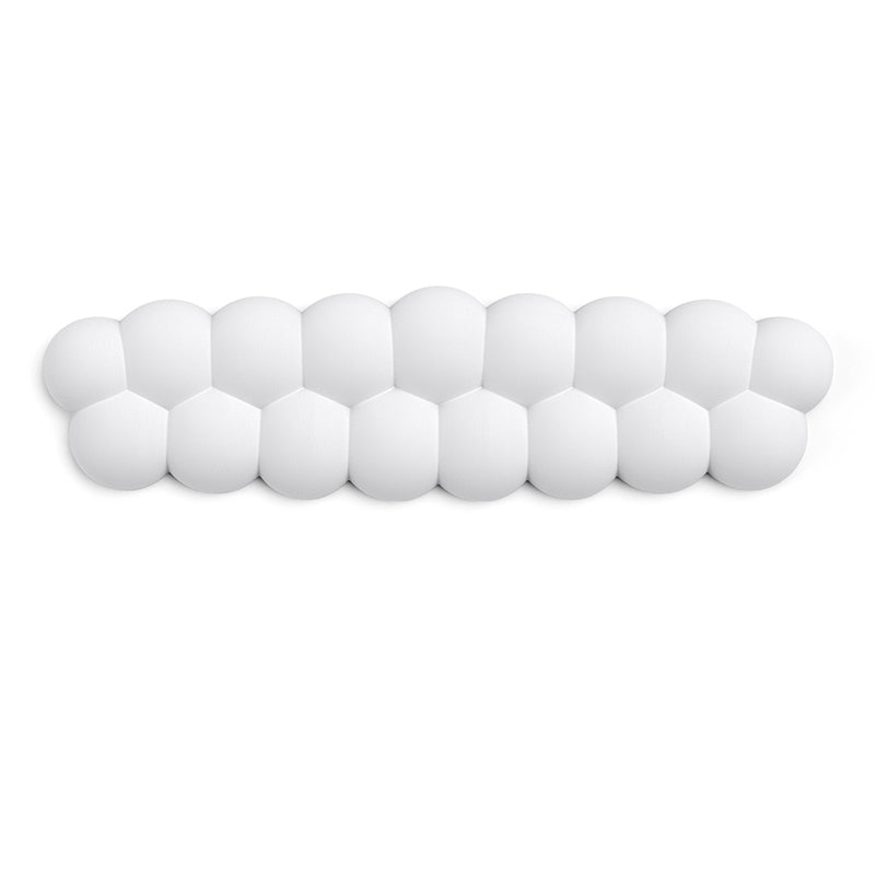 PIWIJOY Puff White PU Leather Wrist Rest- WhatGeek