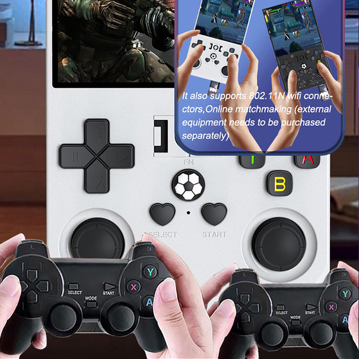 R36 Max Handheld Game Console with 4" Screen Linux System - WhatGeek