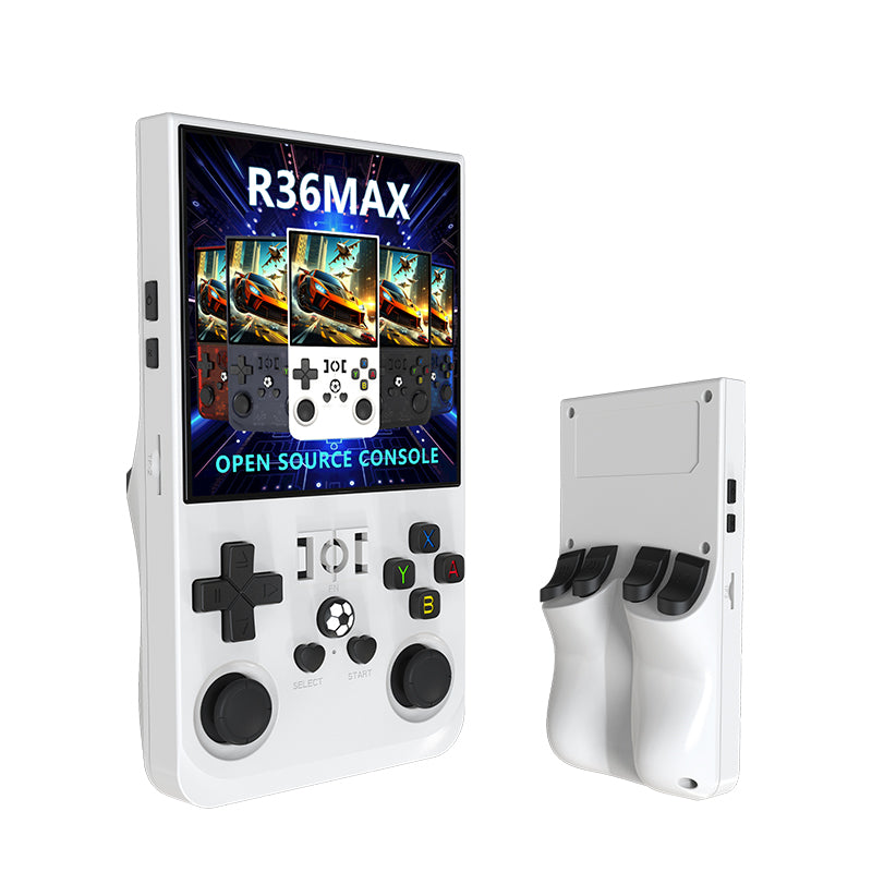 R36 Max Handheld Game Console with 4" Screen Linux System - WhatGeek