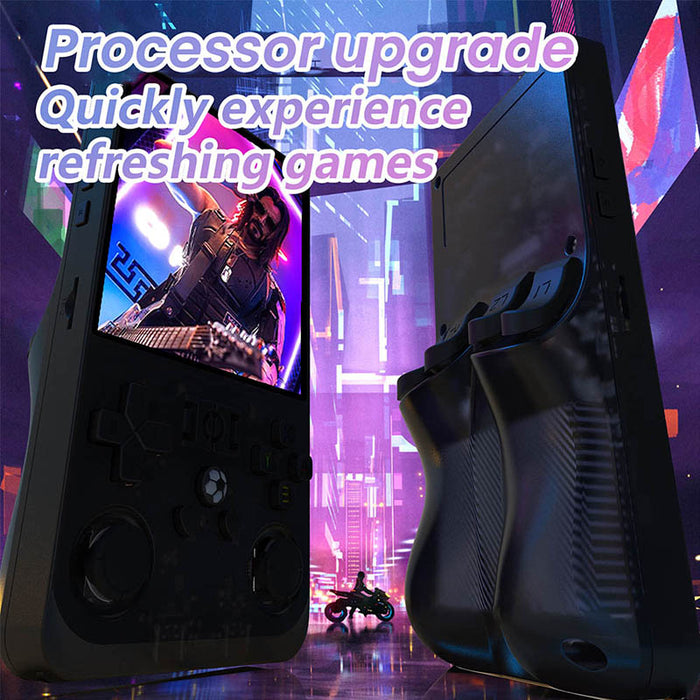 R36 Max Handheld Game Console with 4" Screen Linux System - WhatGeek