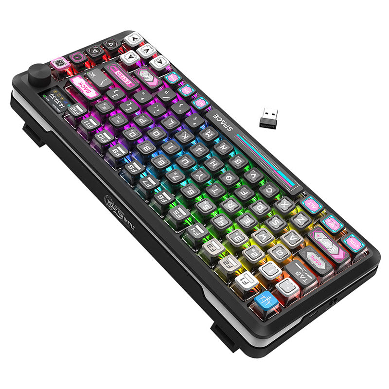 Redragon K708 Pro Tri-Mode Mechanical Keyboard with Screen - WhatGeek