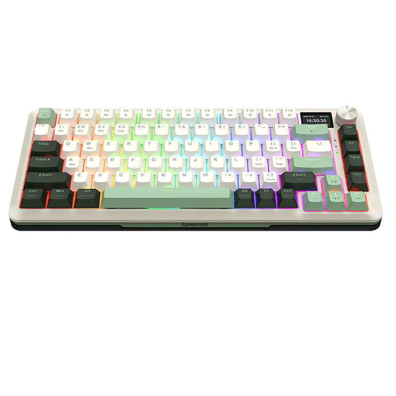 Redragon K708 Pro Tri-Mode Mechanical Keyboard with Screen - WhatGeek