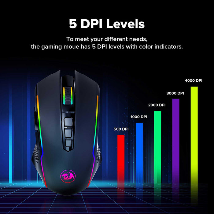Redragon M910-KS RANGER LITE RGB Dual Modes Gaming Mouse - WhatGeek
