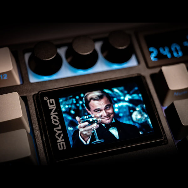 SKYLOONG GK104Pro Dual-Screen Wireless Mechanical Keyboard with ...