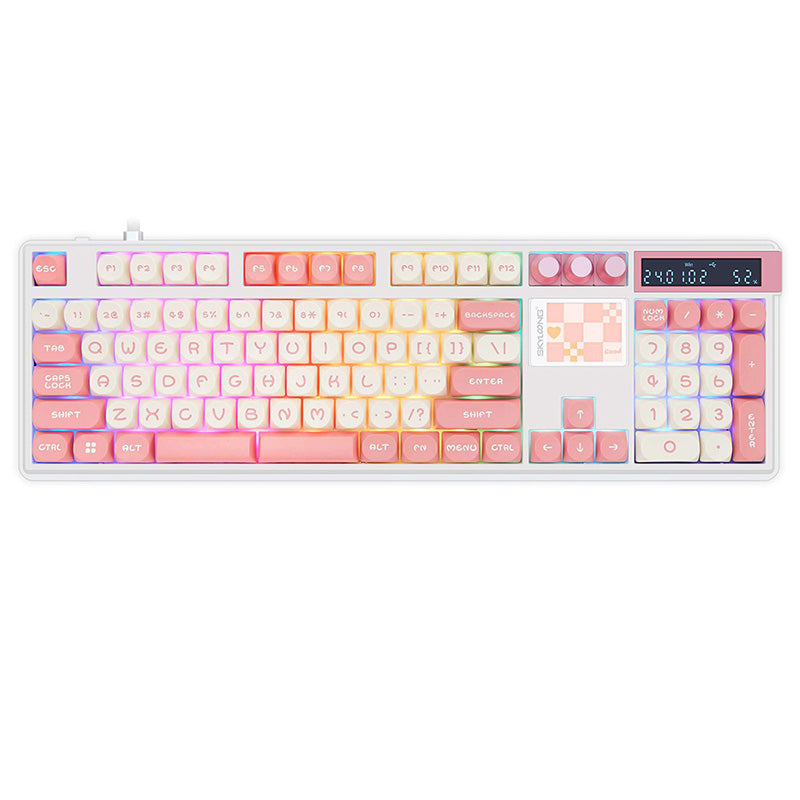 SKYLOONG GK104Pro Dual-Screen Wireless Mechanical Keyboard with ...