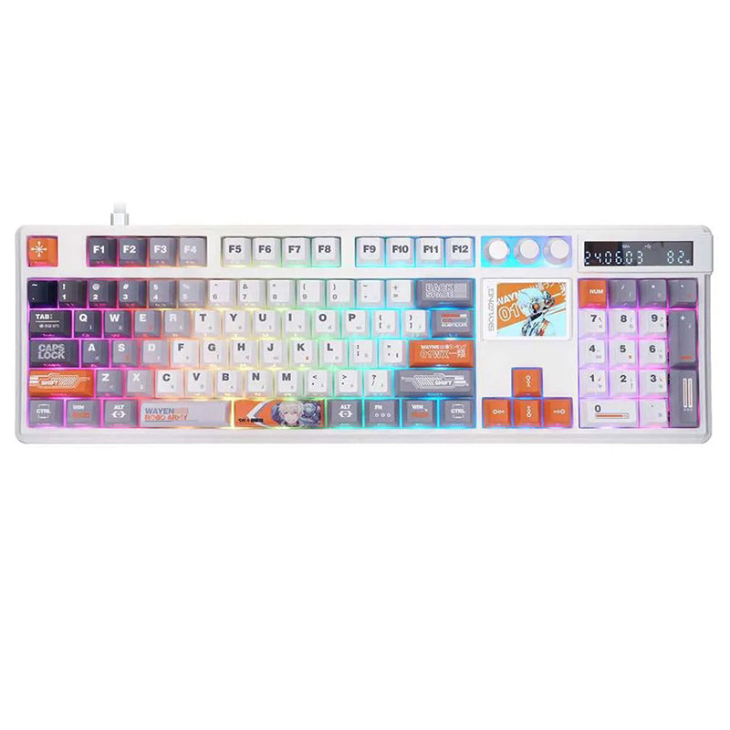 SKYLOONG GK104Pro Dual-Screen Wireless Mechanical Keyboard with ...