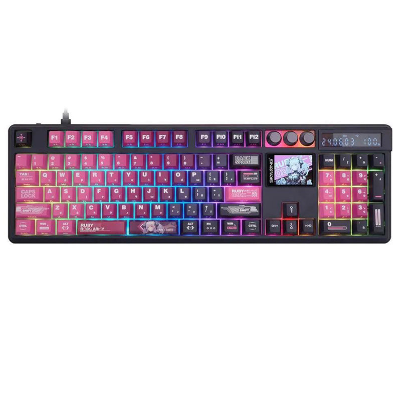 SKYLOONG GK104Pro Dual-Screen Wireless Mechanical Keyboard with ...