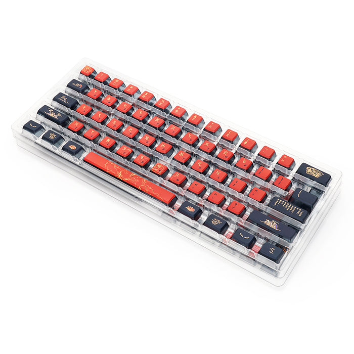 SKYLOONG GK7 Nine-Tailed Fox Pudding PBT ASA Profile Keycaps 126 Keys ...