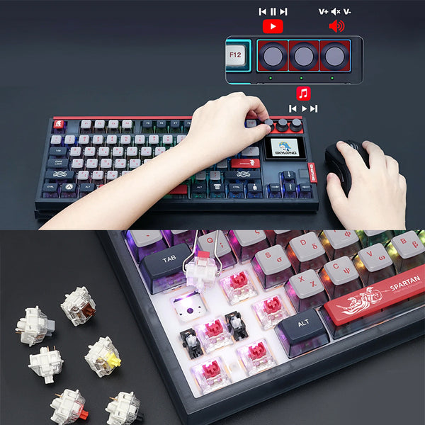 SKYLOONG GK87Pro Christmas Keyboard Combo Christmas Gift - WhatGeek